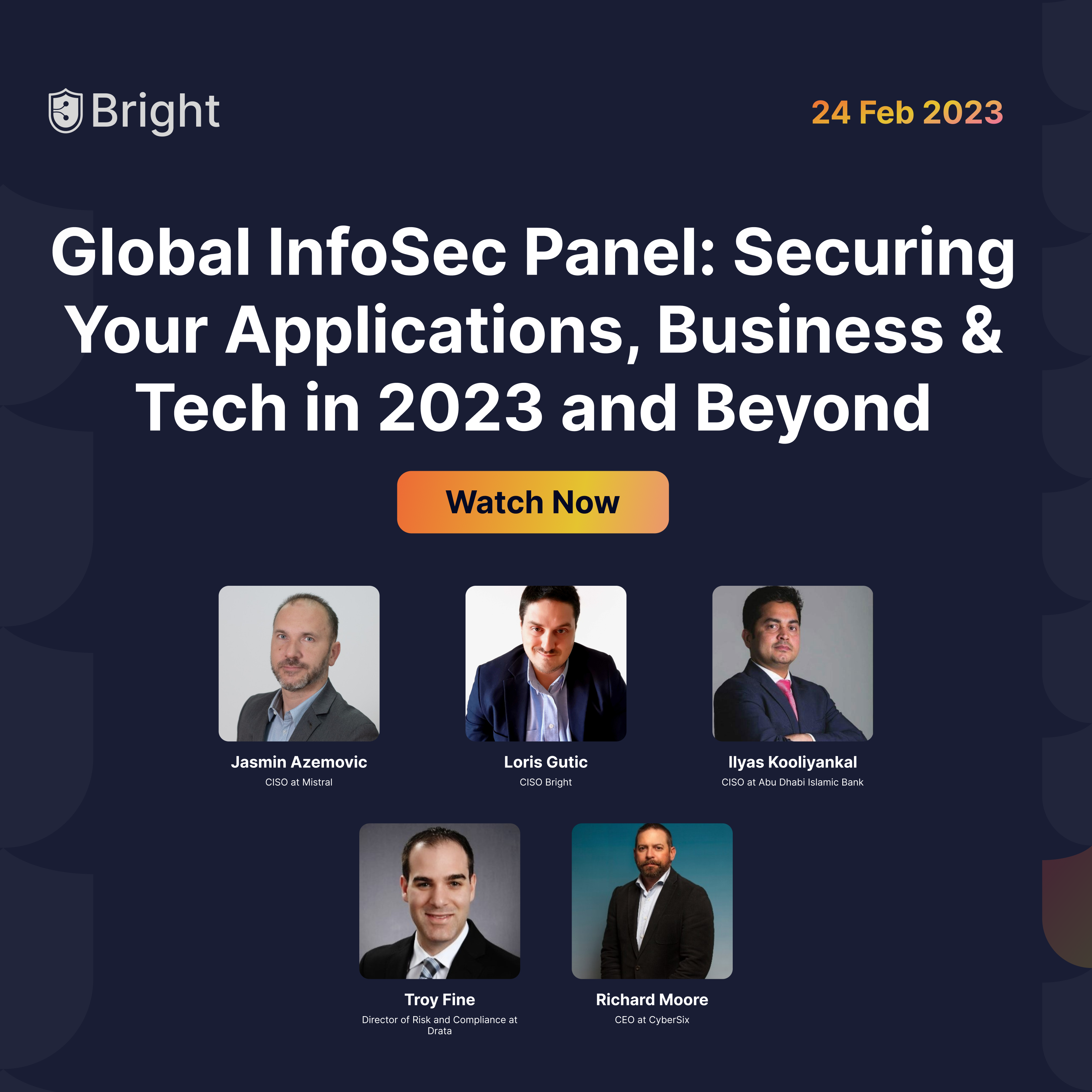 Global Infosec Panel: Securing Your Applications, Business & Tech in ...